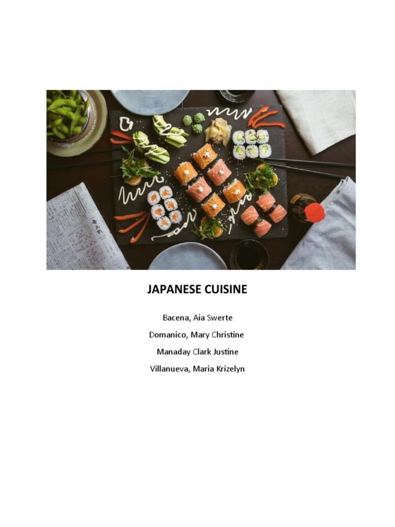 A Comprehensive Exploration of Japanese Cuisine: From Historical ...