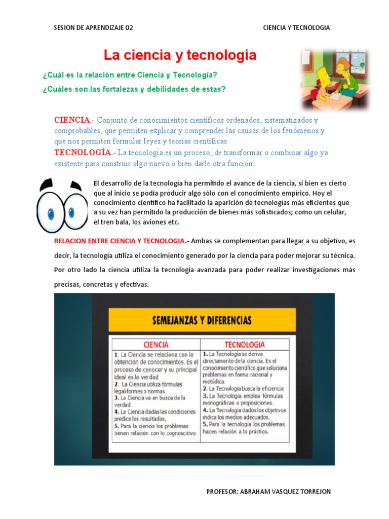 Ficha de Ciencia y Tecnologiajkf6kh L | PDF | Teoría | Science