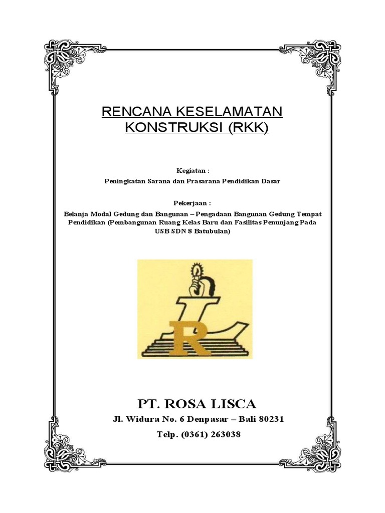 RKK Rencana Keselamatan Konstruksi | PDF
