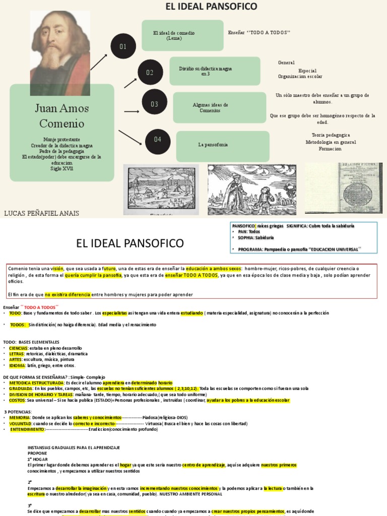 Juan Amos Comenio LUCAS ANAIS | PDF | Aprendizaje | Cognición