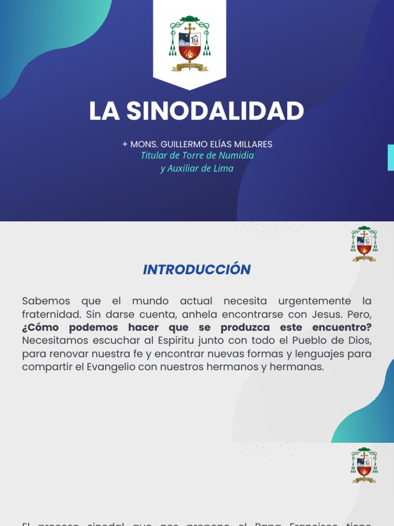 La Sinodalidad | PDF | Iglesia Católica | obispo