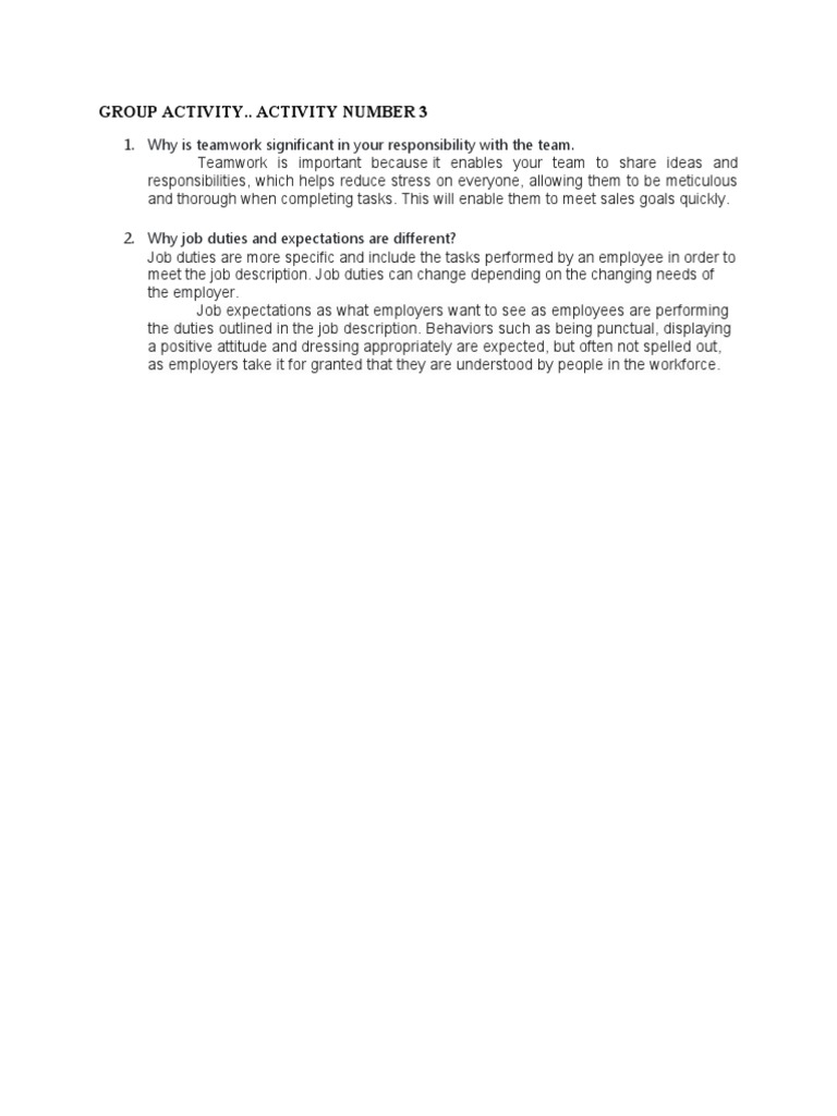 Activity Number 3..group Activity | PDF
