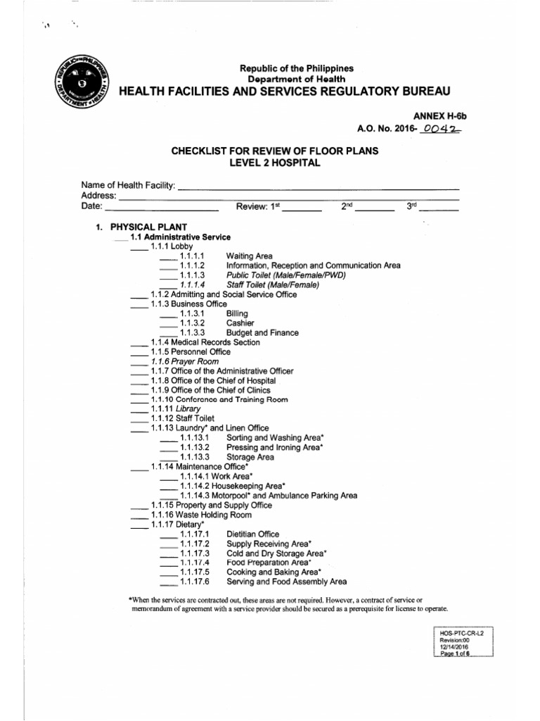 Checklist-for-Review-of-Floor-Plans-Level-2_2 | PDF