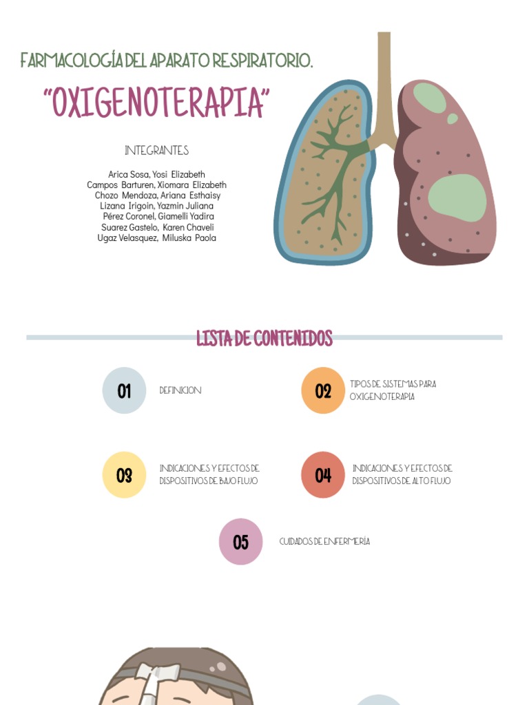 OXIGENOTERAPIA | PDF | Oxígeno | Respiración