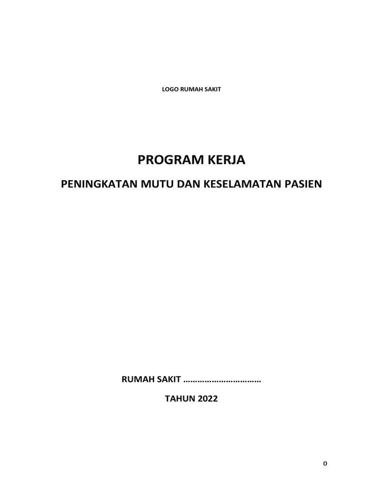 Contoh Program Kerja PMKP) - 1 | PDF