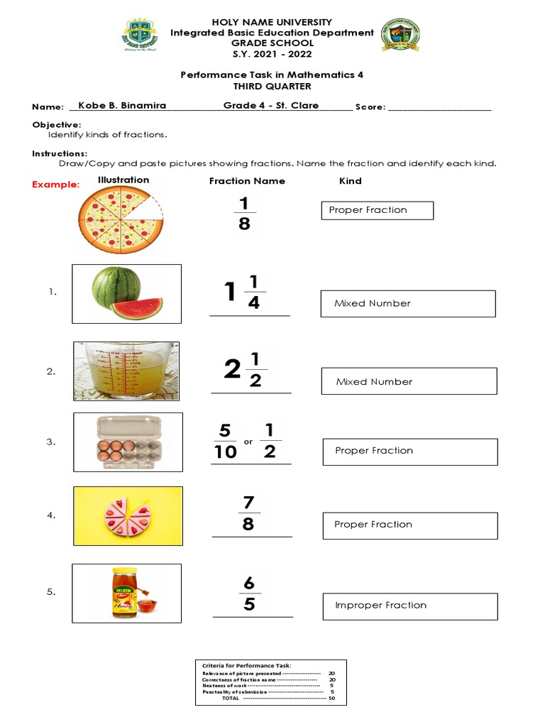Math 4 Performance Task No. 3 | PDF | Mathematics | Cognition