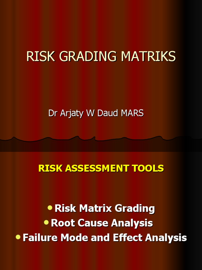 RIsk Grading Matriks | PDF
