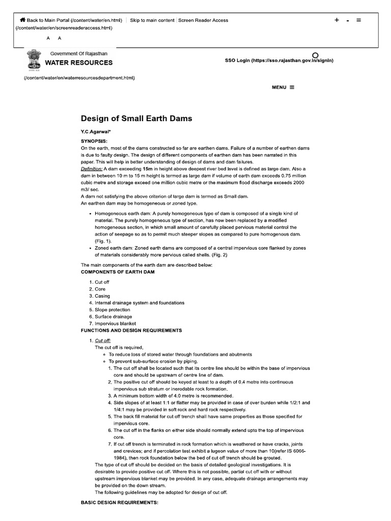 Dam Design Guidelines-IS STDS | PDF