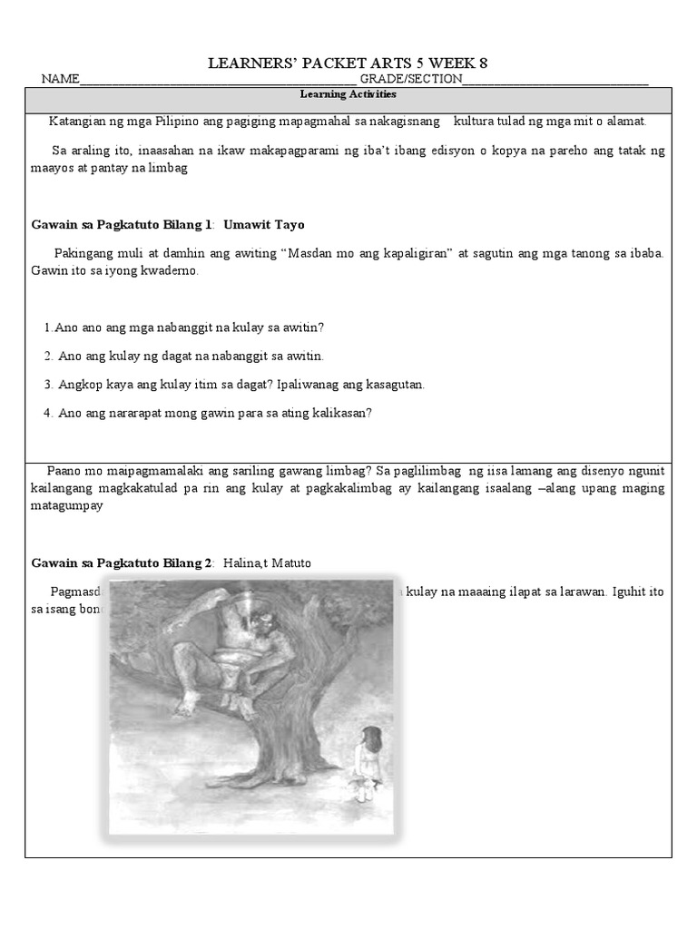 Arts Week 8 q3 | PDF