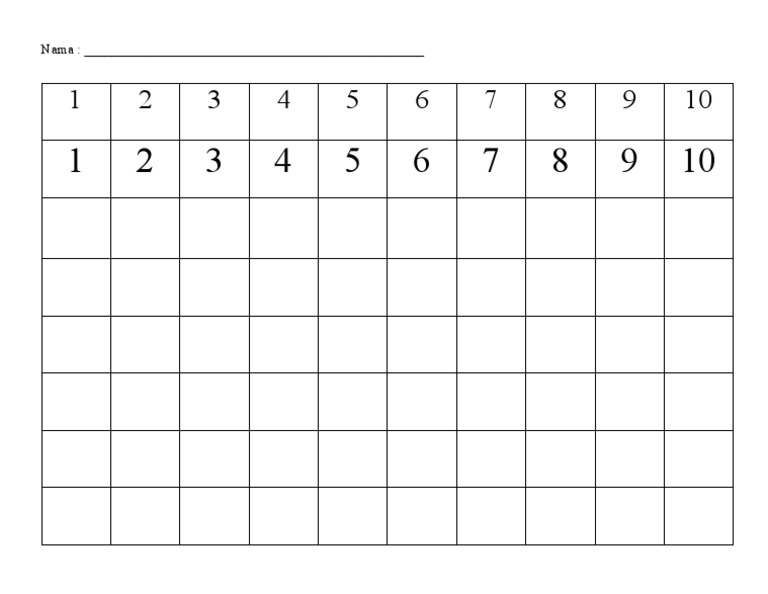 Cara Tulis Nombor | PDF
