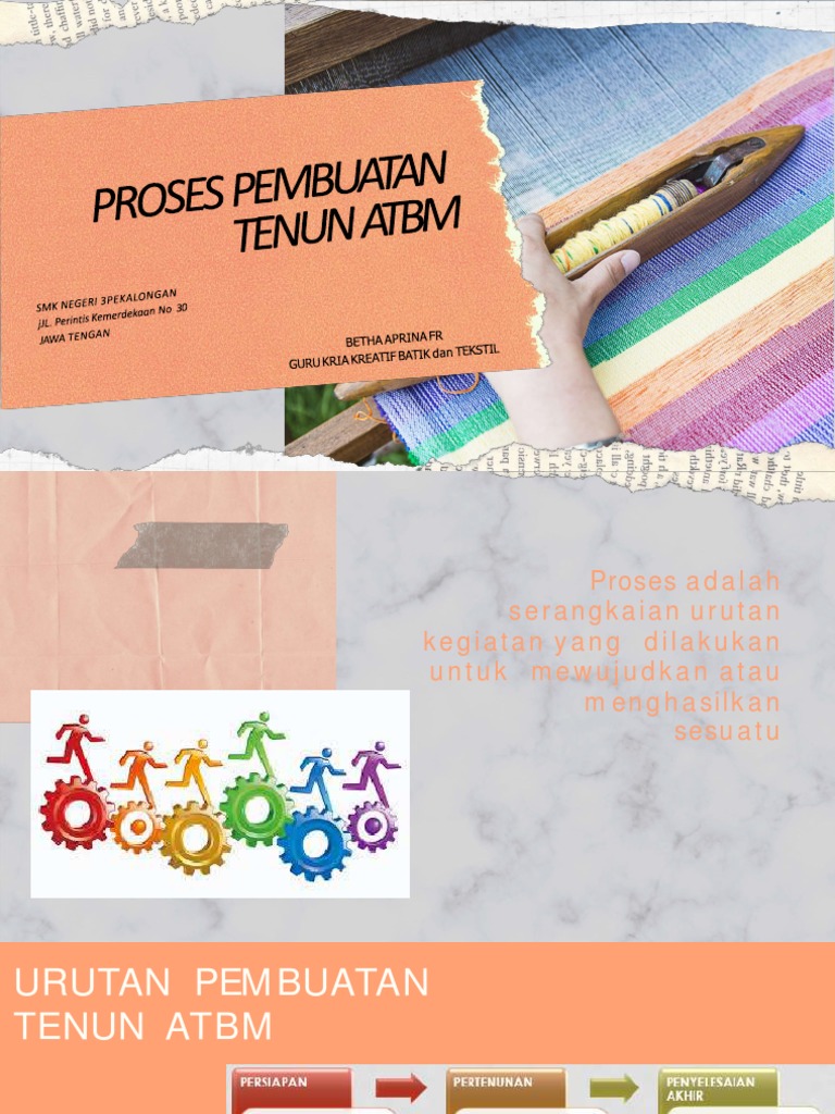 Proses Pembuatan Tenun Atbm | PDF
