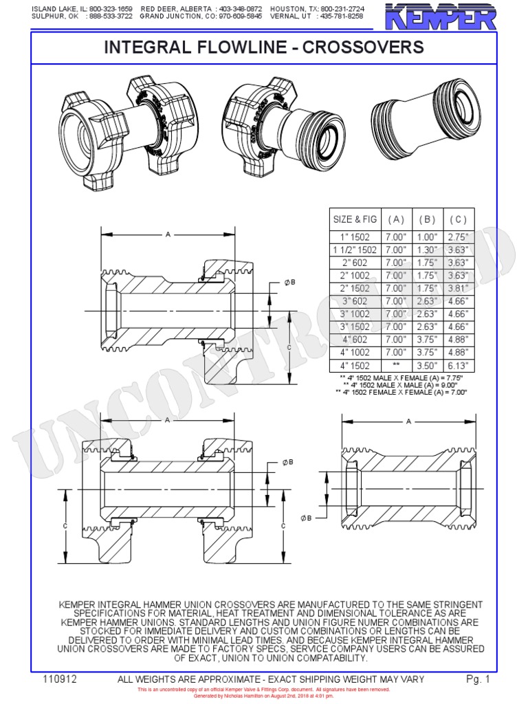 Crossover Tech Sheet | PDF | Manufactured Goods