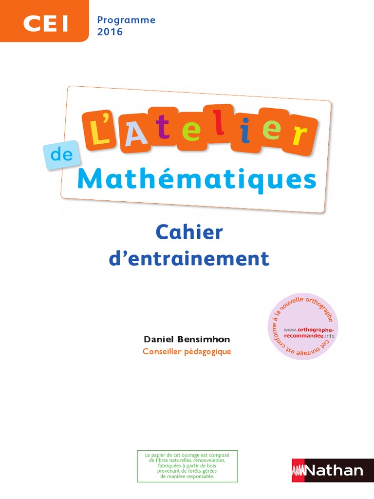 Atelier Maths CE1 | PDF | Mathématiques | Multiplication