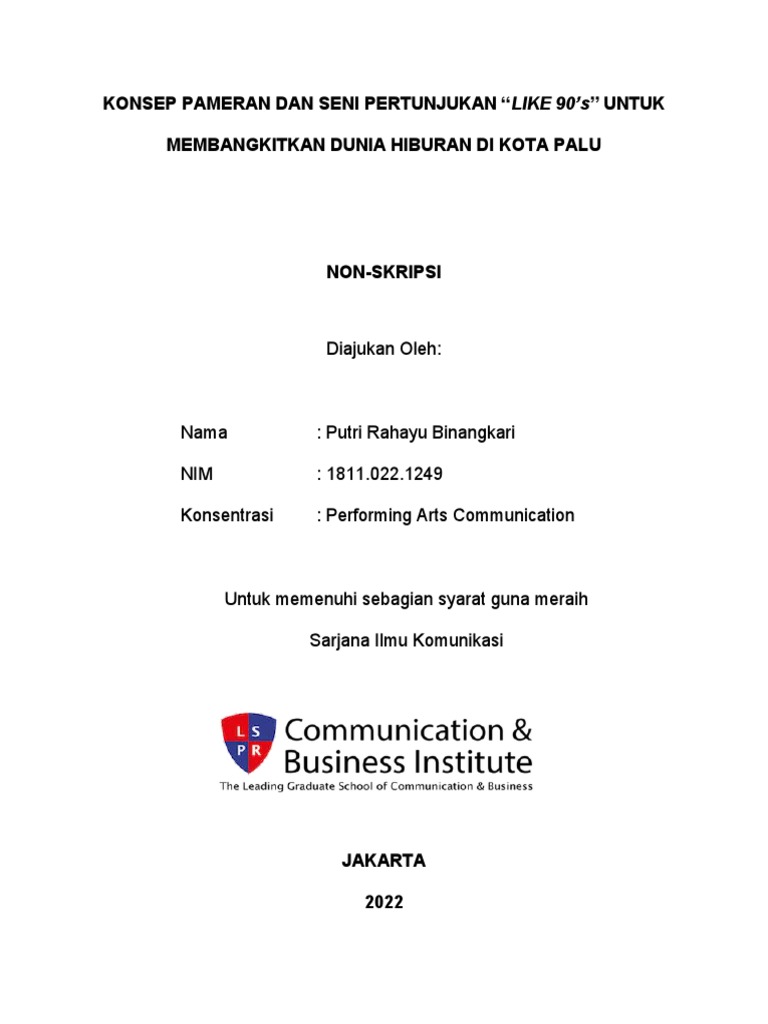 Konsep Pameran Dan Seni Pertunjukan | PDF