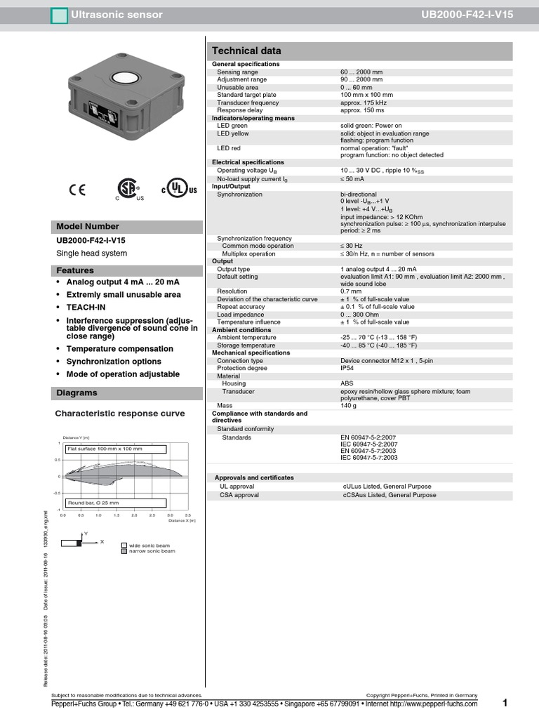 Technical Data: Model Number | PDF | Ultrasound | Flash (Photography)