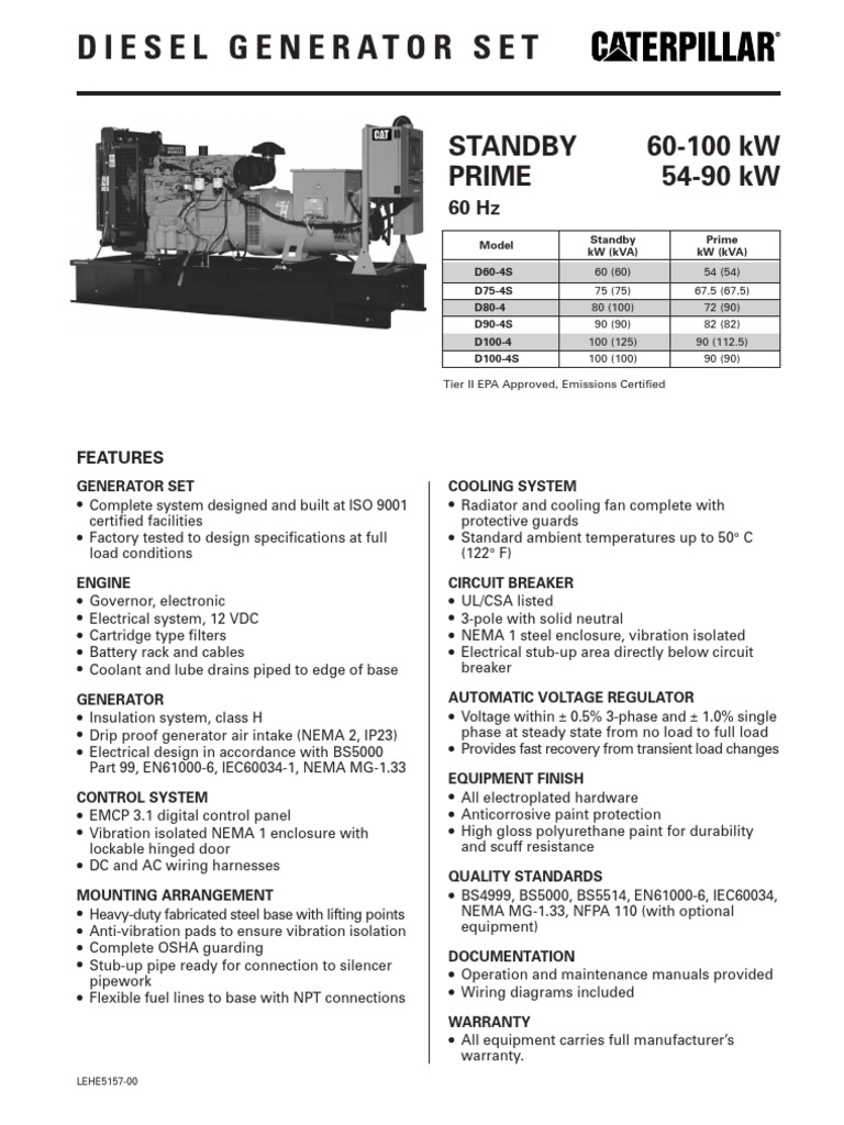 Caterpillar - Diesel Generator Set | PDF | Radiator | Engines