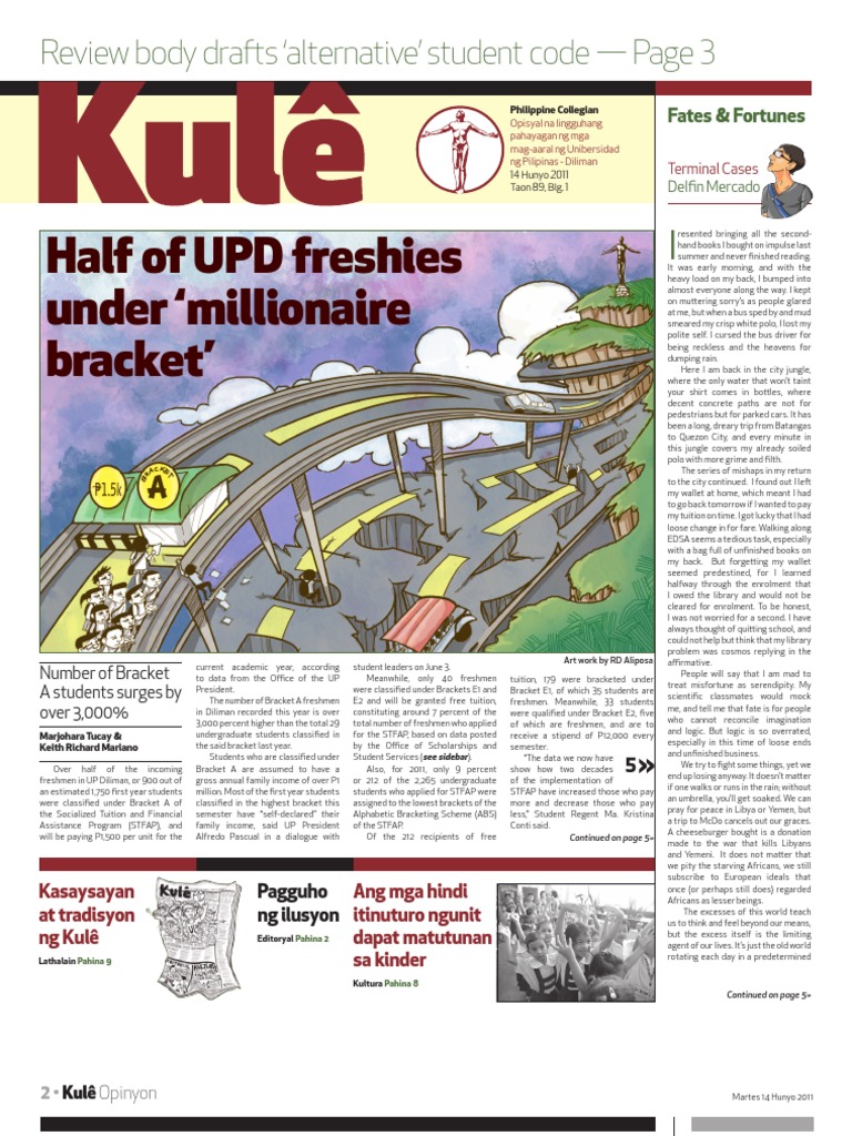 Philippine Collegian Issue 1 Pdf Metro Manila Tuition Payments