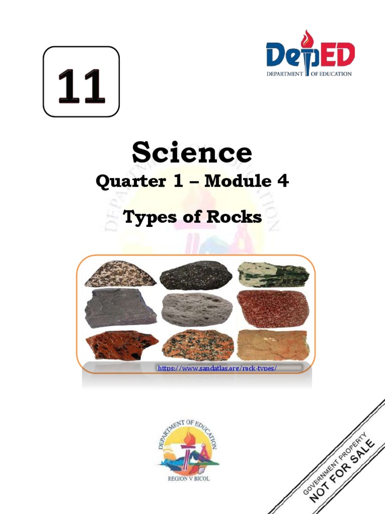 4-Core Subhect-Science-11-Earth - Life Science-Q1-Module-4 | PDF | Rock ...