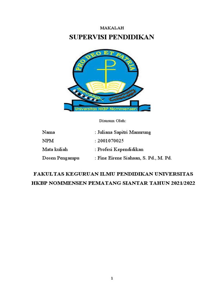 Makalah Supervisi Pendidikan | PDF