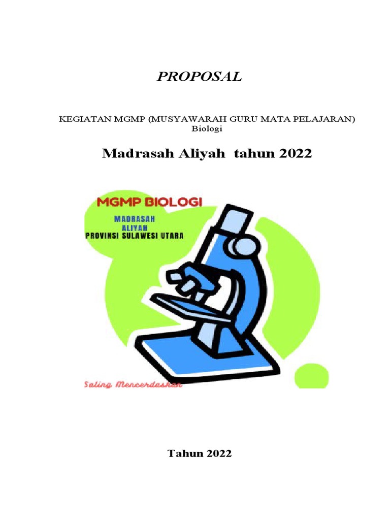 Proposal Mgmp Biologi Ma 2022 Pdf