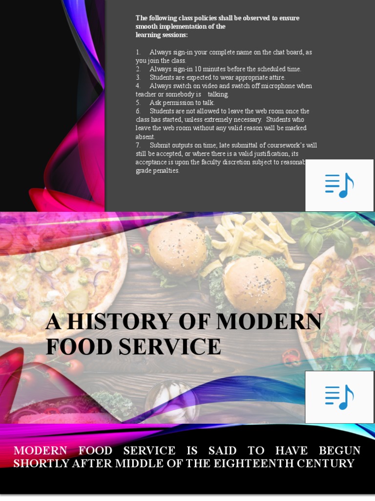 History of Modern Food | PDF | Restaurants | Sauce