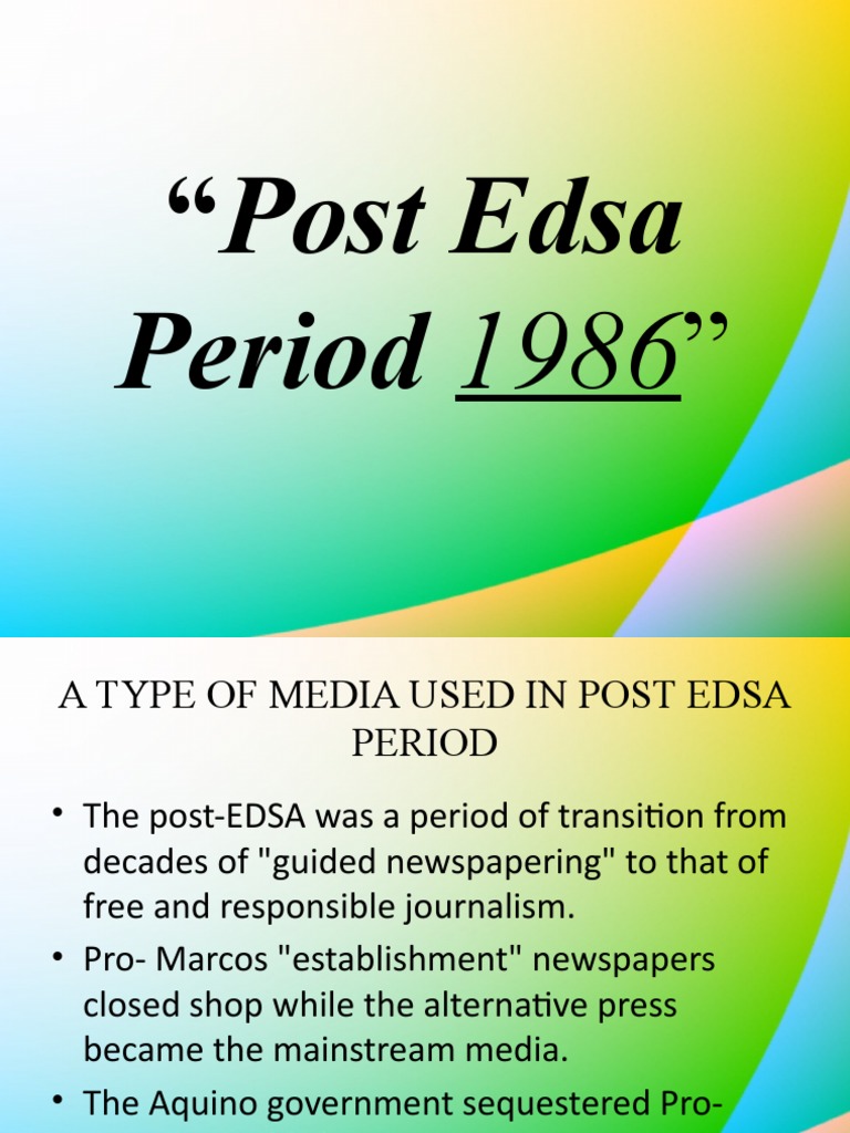 Magno-Post Edsa Period | PDF | Politics | Travel