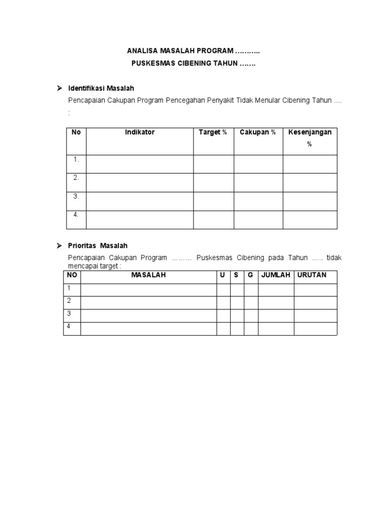 Cakupan Program | PDF