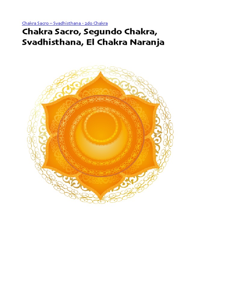 2do. Chakra Sacro - Svadhisthana | PDF | Placer | Las emociones