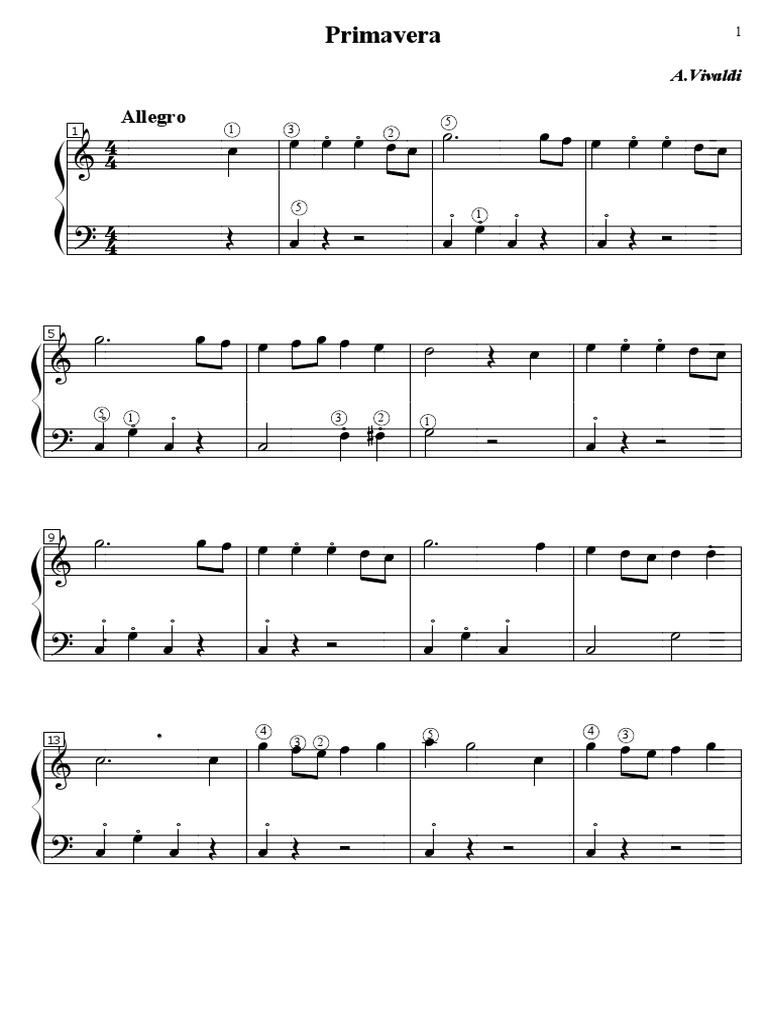 Primavera Vivaldi | PDF