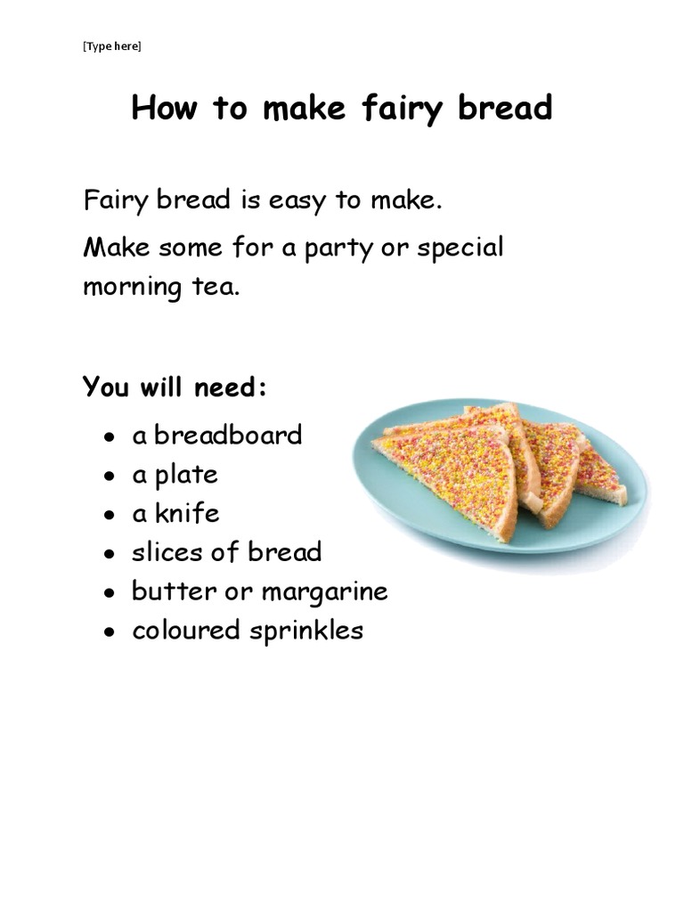 Easy Fairy Bread Recipe Guide | PDF