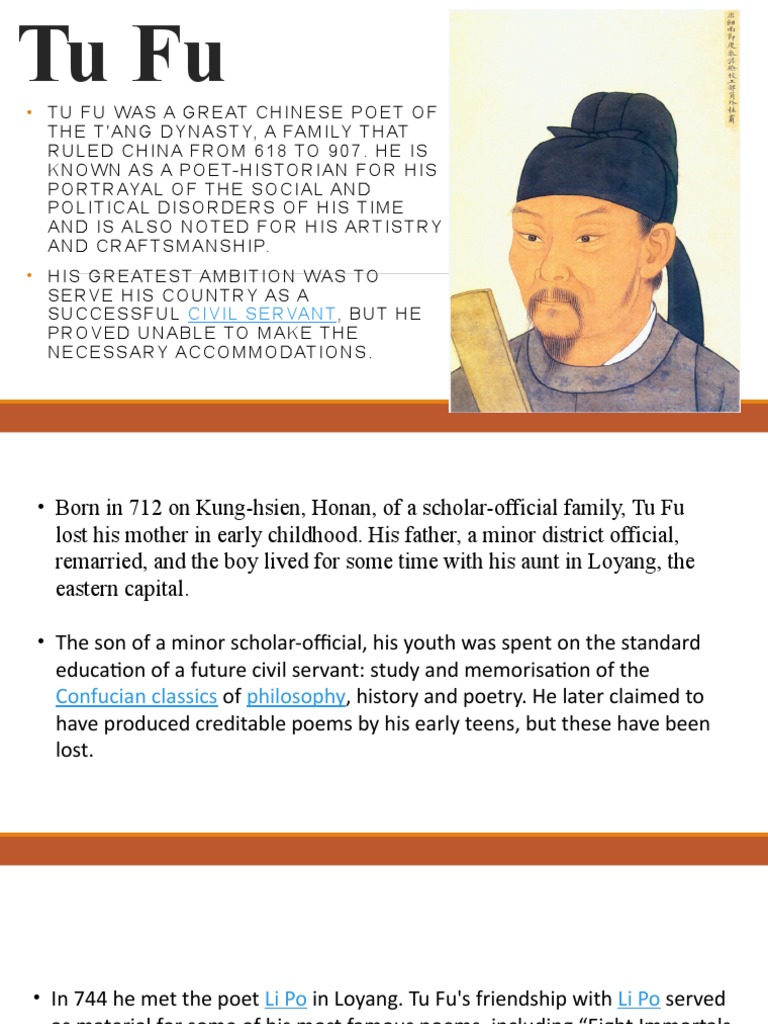 Tu Fu | PDF | Poetry | China