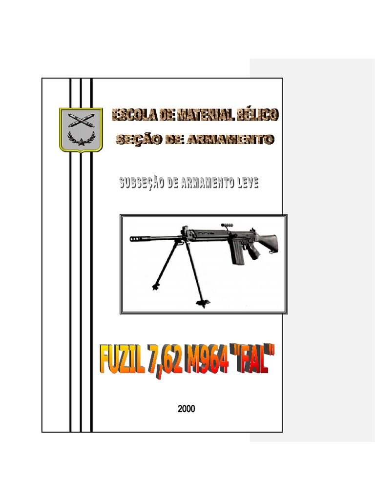 NA FZ 7,62 M964 FAL | PDF | Carregador (armas de fogo) | Rifle