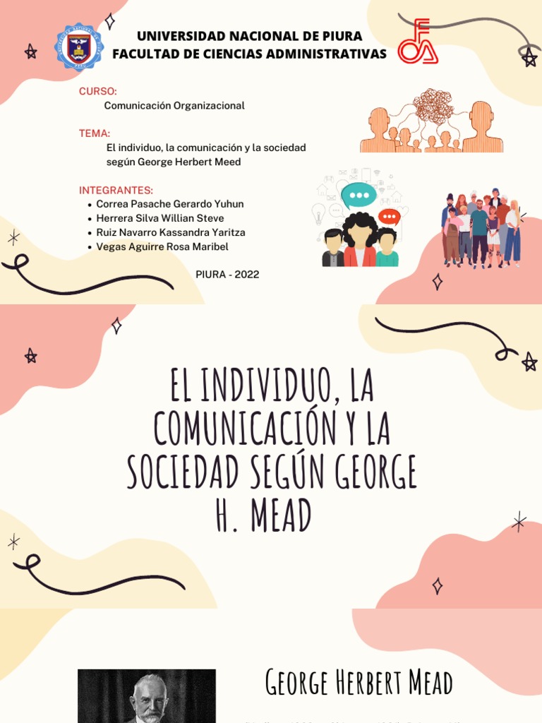 El Individuo, La Comunicación y La Sociedad Según George Herbert Meed ...
