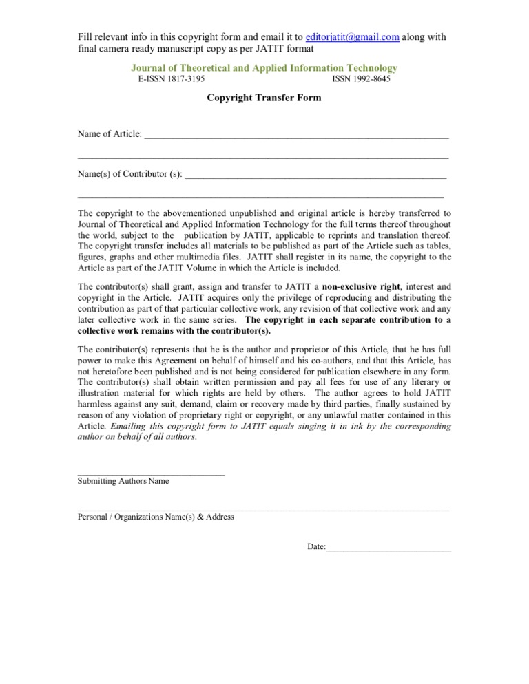 JATIT Journal Submission Guidelines | PDF