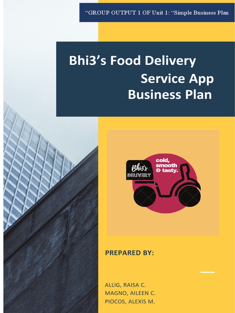 Group6 Business-Proposal Delivery App | PDF | Sales | Procurement