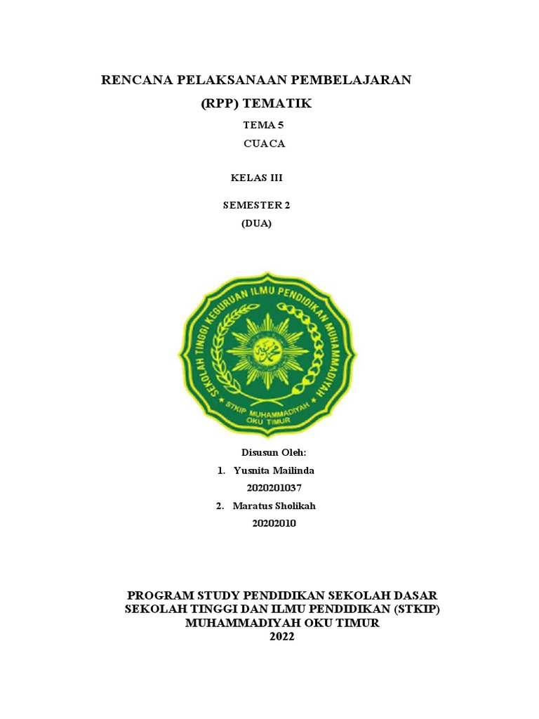 CONTOH RPP K.13 Kelas 3 | PDF