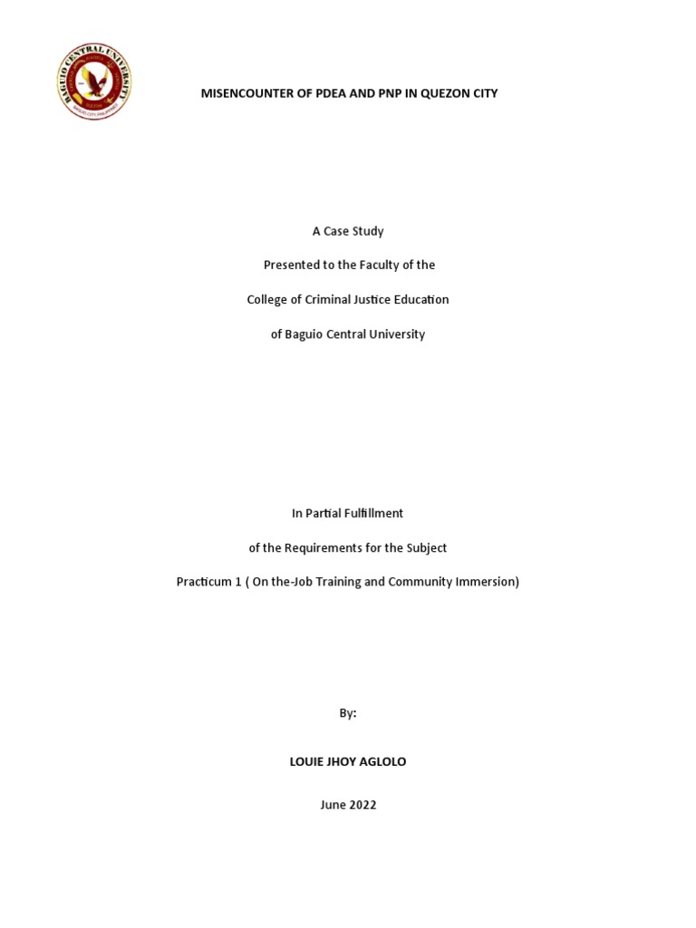 Criminal Justice Case Study | PDF | Cognition