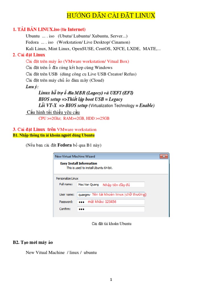 Hdh-thực Hành Cài Đặt Linux | PDF