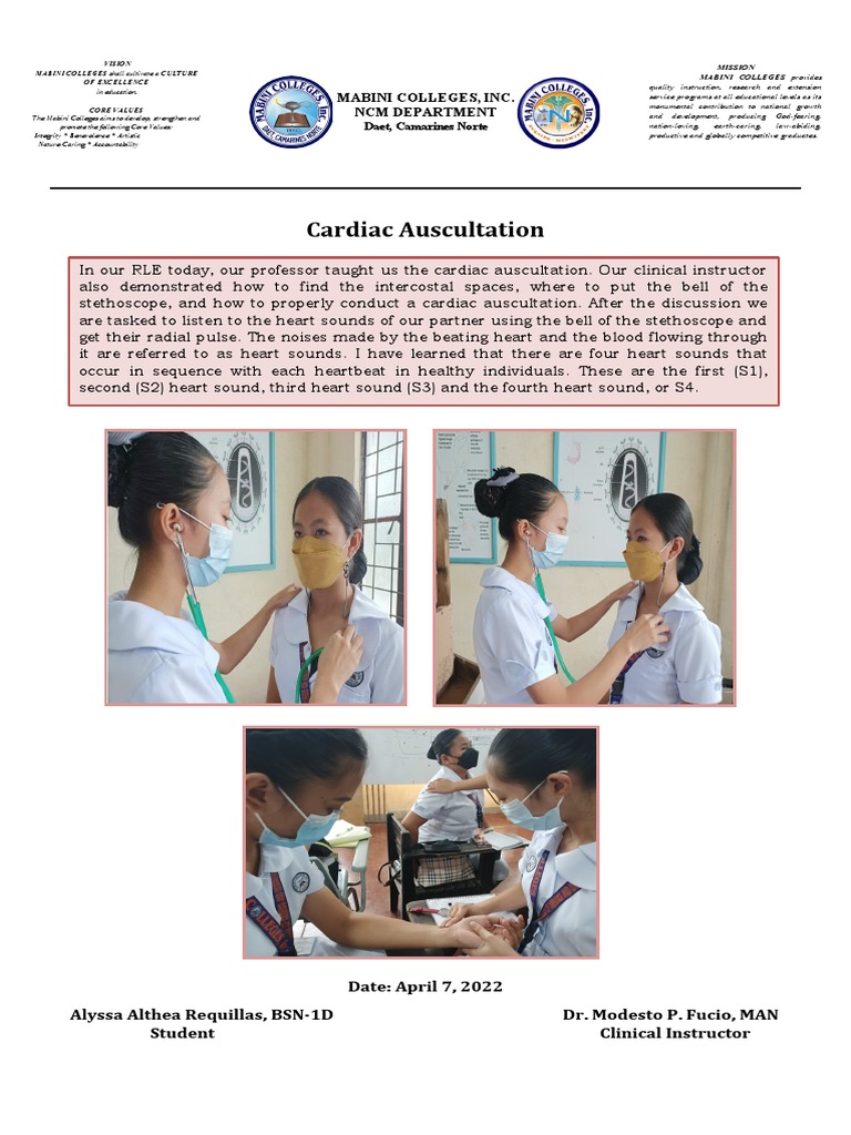 Heart Sounds Documentation | PDF | Medical Specialties | Clinical Medicine