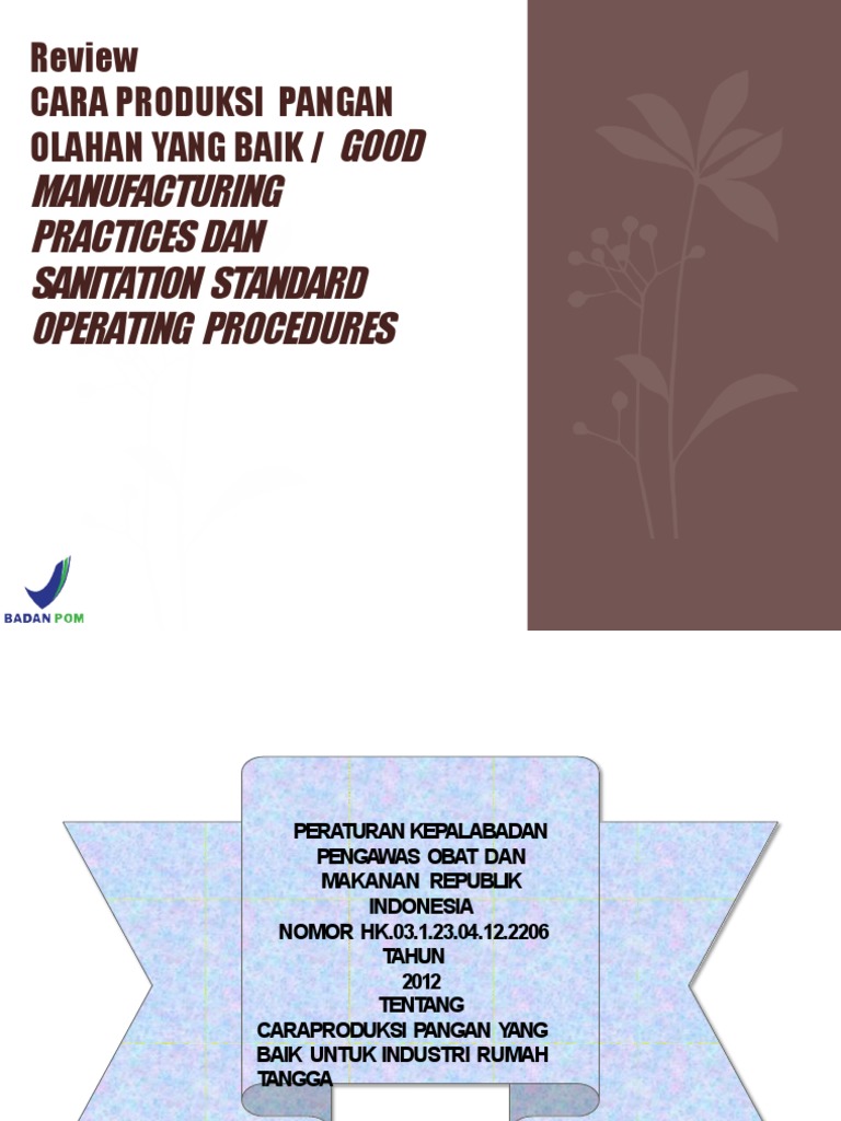 Review CPPOB Dan SSOP IRTP | PDF | Teknologi & Rekayasa
