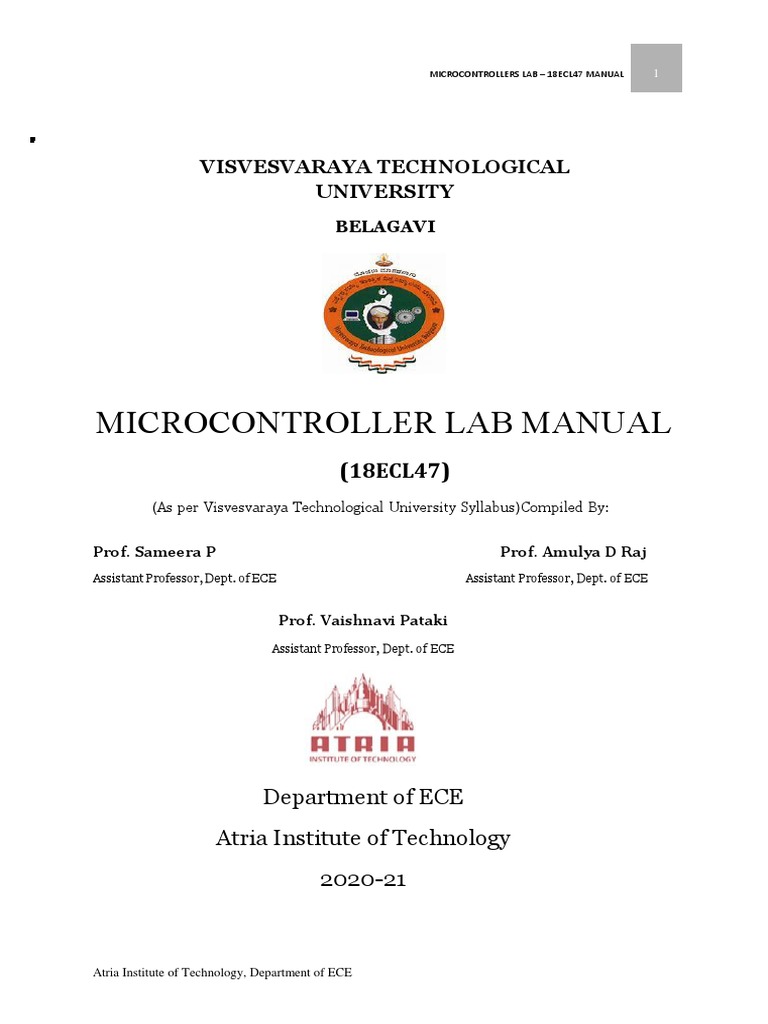 Mc Lab Manual Vtu Pdf Pointer Computer Programming Binary Coded Decimal 