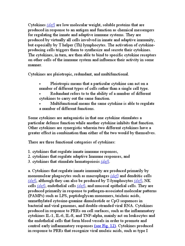 Cytokines | PDF | Innate Immune System | Immune System