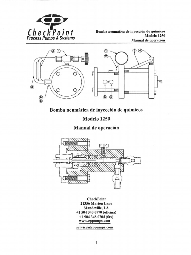 Manual Bomba Check Point 1250 | PDF