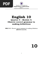 English 10 Quarter 4 Module 4 | PDF | Clause | Pronoun