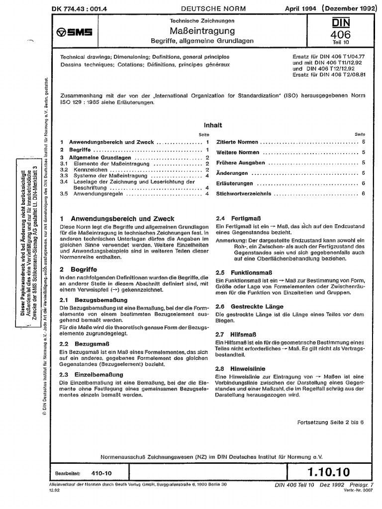 Din406 10 | PDF