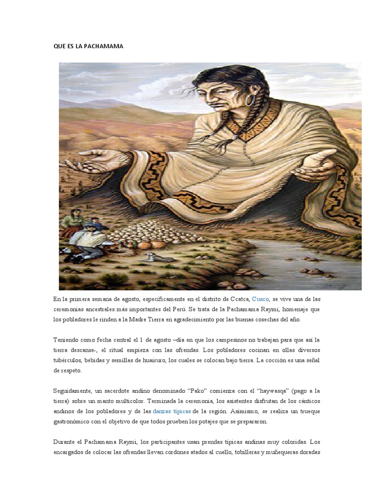 Pachamama | PDF | Imperio Inca