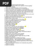 Cloud Computing Important Questions | PDF | Virtualization | Cloud Computing