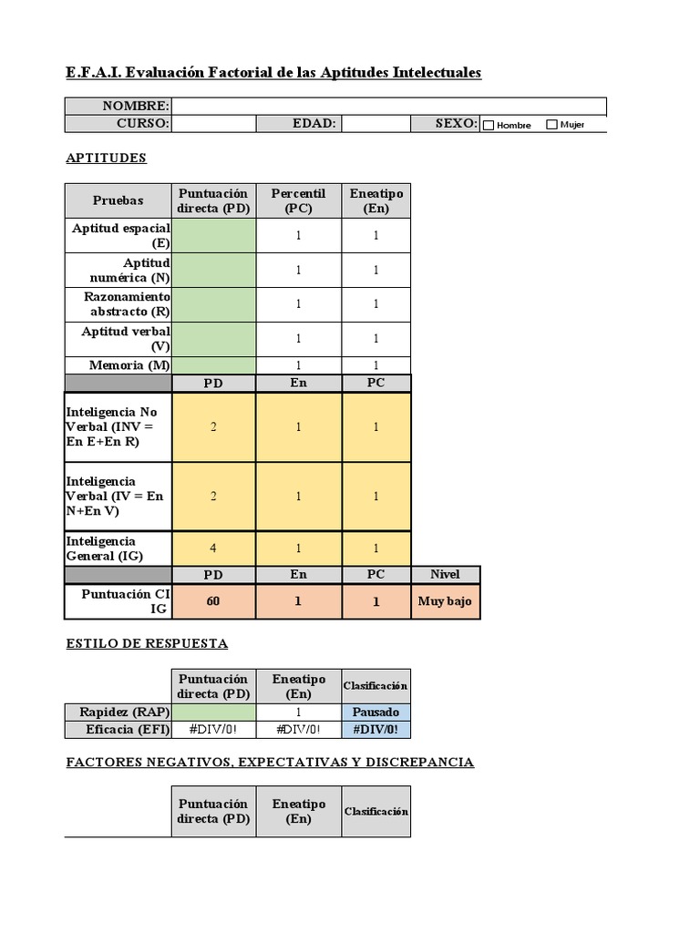 Efai-3 1º Eso V+M | PDF | Aprendizaje | Memoria