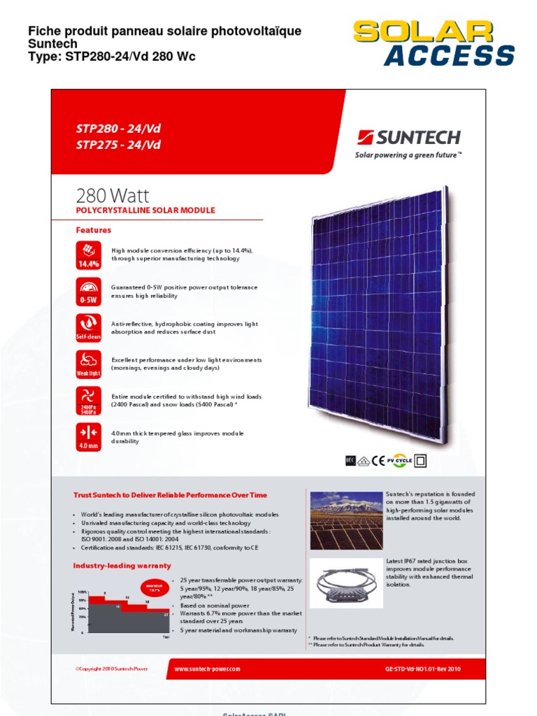Suntech Stp280 24vd En | Equipment | Electromagnetism