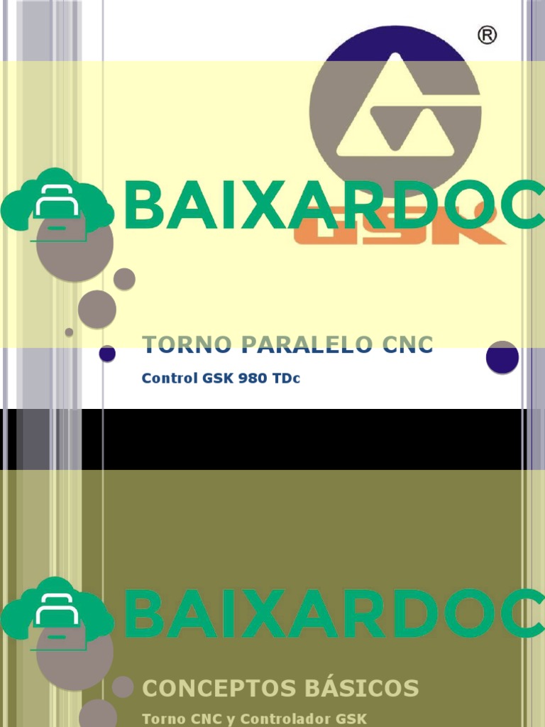 Curso Torno GSK 980 TDC | PDF | Control numerico | Ciencias de la Computación